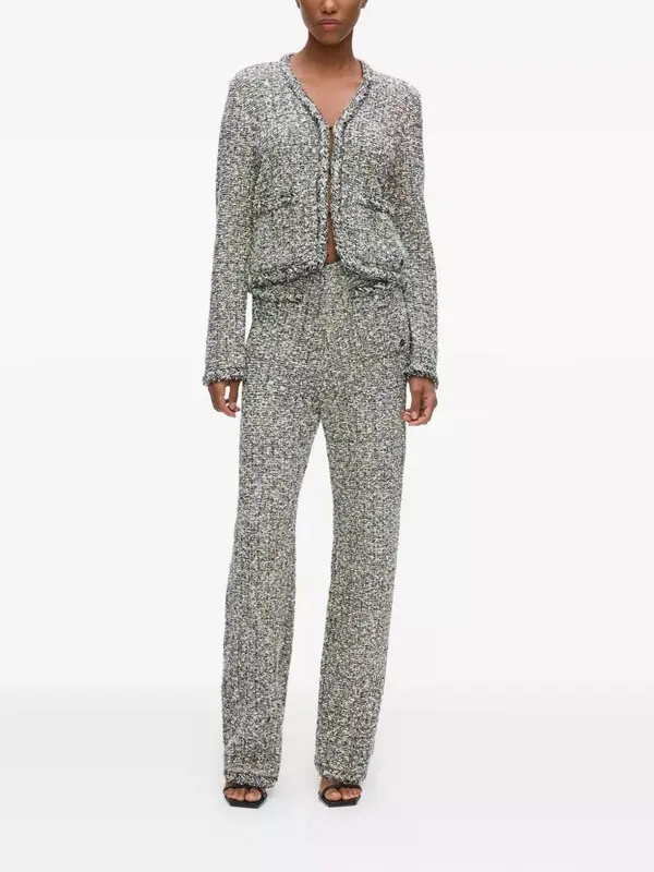 Karl Lagerfeld Boucle Knit Sequin Embellished Pants