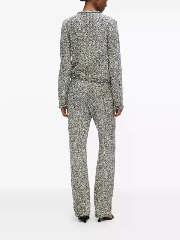 Karl Lagerfeld Boucle Knit Sequin Embellished Pants