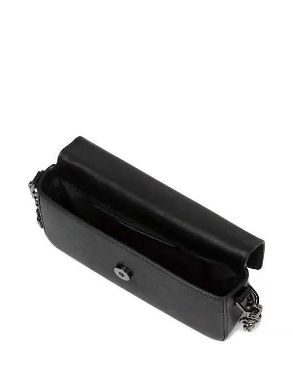 Karl Lagerfeld Small K/signature Chain Shoulder Bag - Black