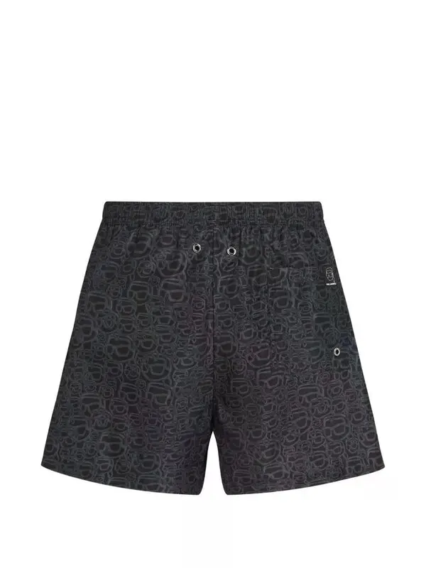 Karl Lagerfeld Ikon Sketch Face Swim Shorts