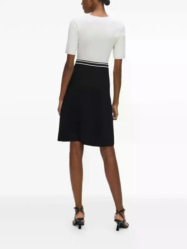Karl Lagerfeld Cable-knit A-line Mini Dress