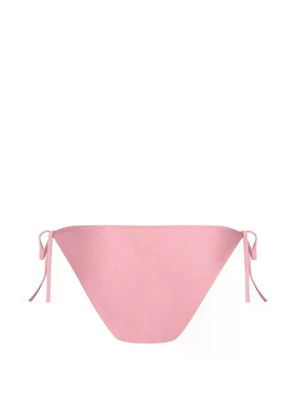 Karl Lagerfeld Signature Side-tie Bikini Briefs - Pink