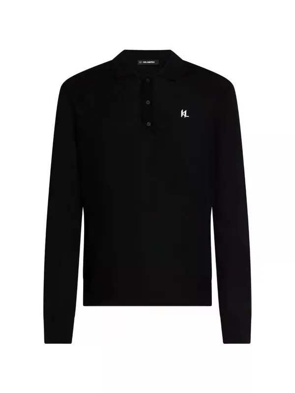 Karl Lagerfeld Logo-embroidered Polo Shirt