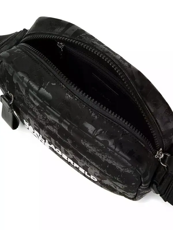 Karl Lagerfeld All-over Logo Print Camera Bag