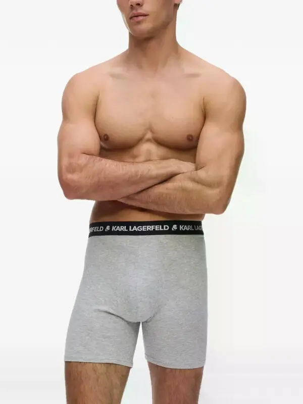 Karl Lagerfeld Logo Long Trunks – 3-pack