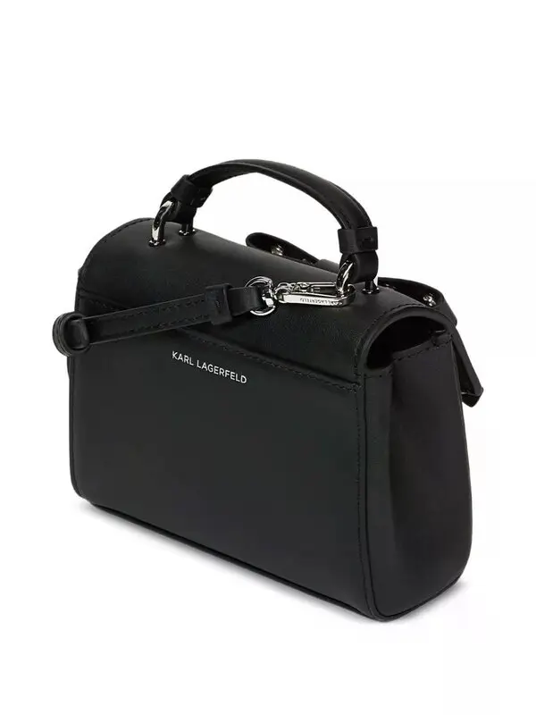 Karl Lagerfeld K/autograph Eyelet-embellished Bow Top Handle Bag
