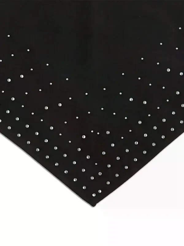 Karl Lagerfeld Autograph Rhinestone Triangle Scarf