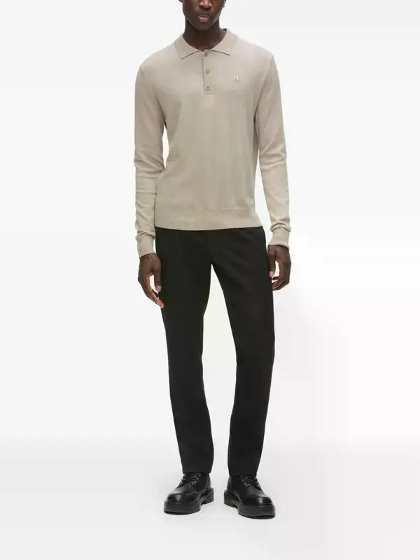 Karl Lagerfeld Long-sleeved Polo Shirt