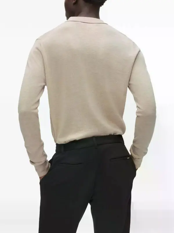 Karl Lagerfeld Long-sleeved Polo Shirt