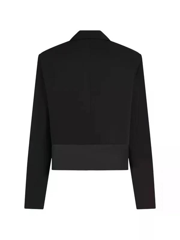 Karl Lagerfeld Cropped Blazer With Buckle Detail