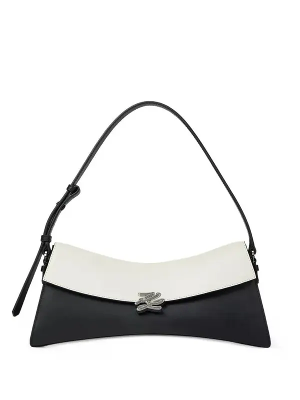 Karl Lagerfeld K/autograph Twist Elongated Shoulder Bag - Black