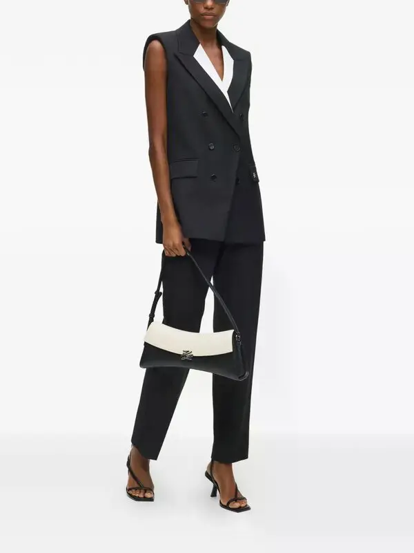 Karl Lagerfeld K/autograph Twist Elongated Shoulder Bag - Black