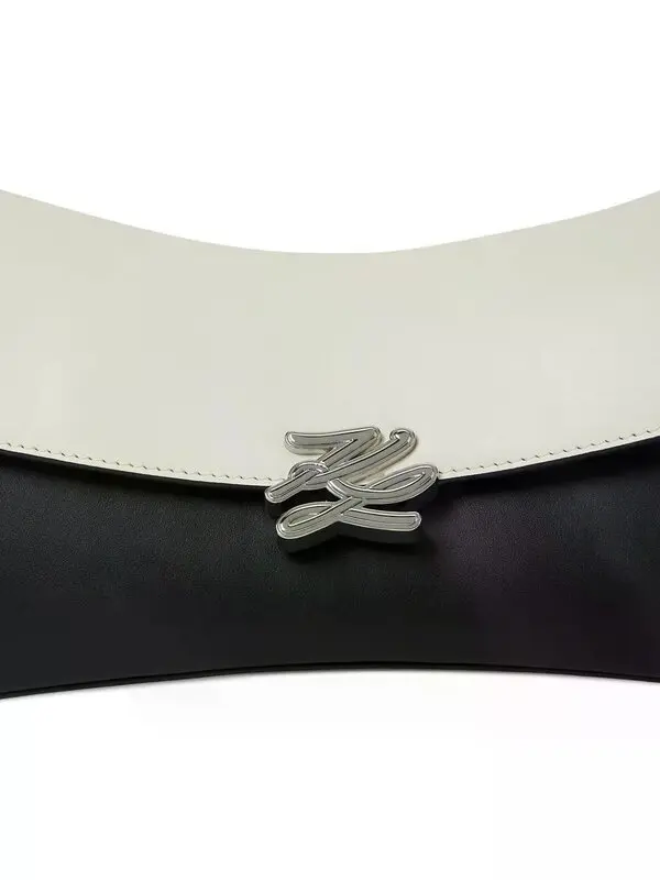 Karl Lagerfeld K/autograph Twist Elongated Shoulder Bag - Black