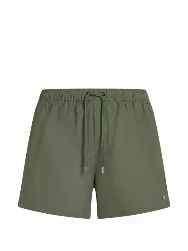 Karl Lagerfeld Logo Detail Swim Shorts - Green