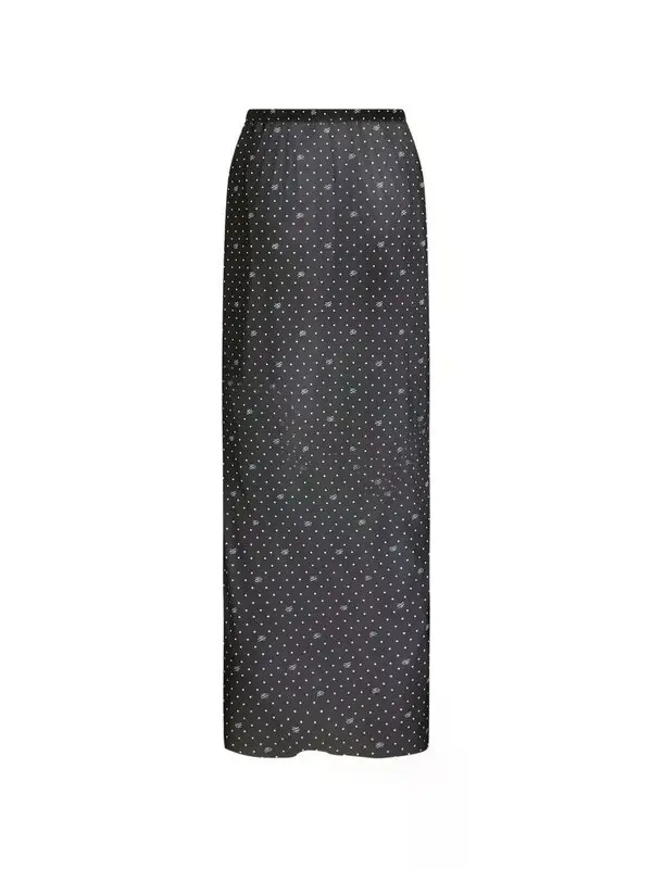 Karl Lagerfeld Polka-dot Mesh Pareo