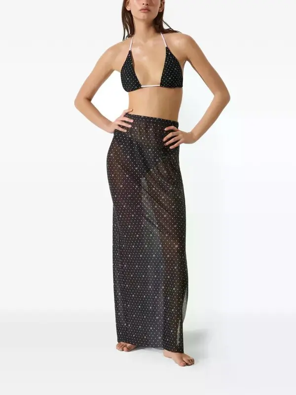 Karl Lagerfeld Polka-dot Mesh Pareo