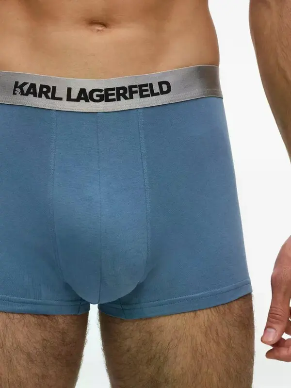 Karl Lagerfeld Metallic Logo Trunks – 3-pack