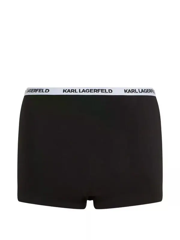 Karl Lagerfeld Essential Logo-detail Cotton Boxer Shorts