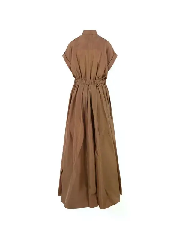 Brunello Cucinelli Silk Maxi Shirt Dress