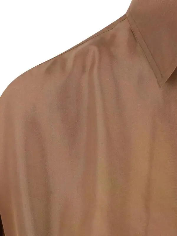 Brunello Cucinelli Silk Maxi Shirt Dress