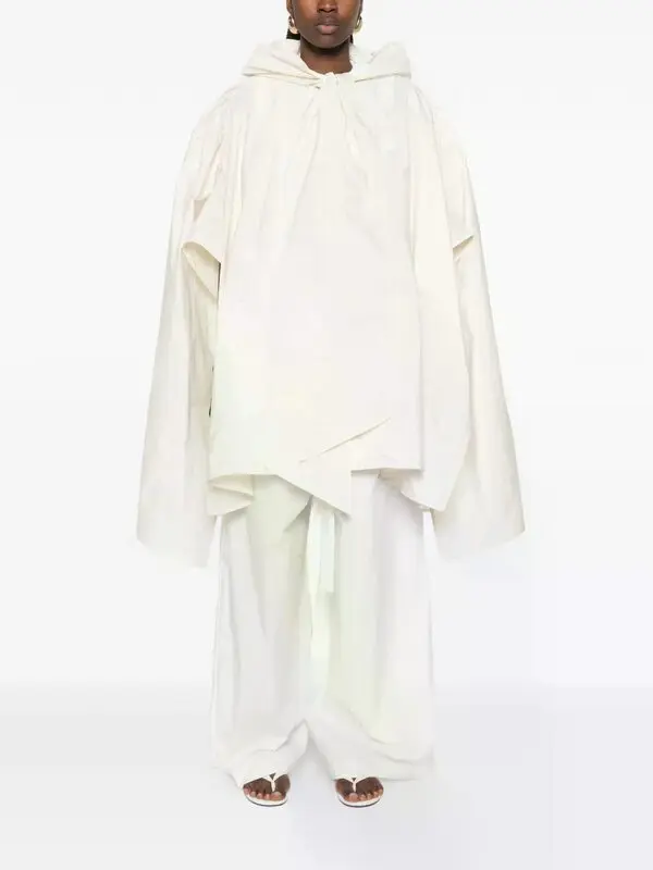 Moncler Hooded Cape - Neutrals