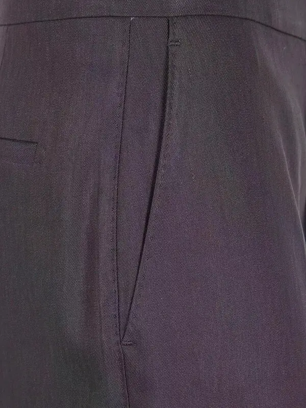 Tagliatore Adima Pressed-crease Trousers - Brown
