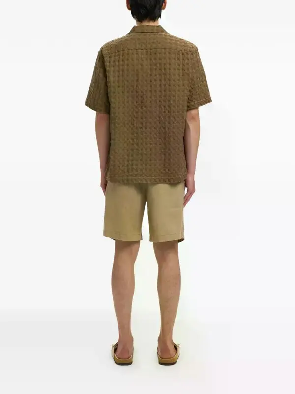 SELECTED Textured Short-sleeve Shirt