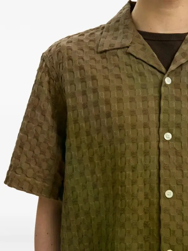 SELECTED Textured Short-sleeve Shirt