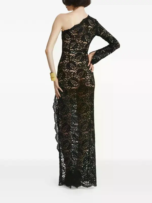 2310 STUDIO One-shoulder Lace Maxi Dress