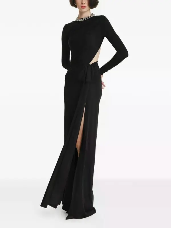 2310 STUDIO Cut-out Side-slit Maxi Dress