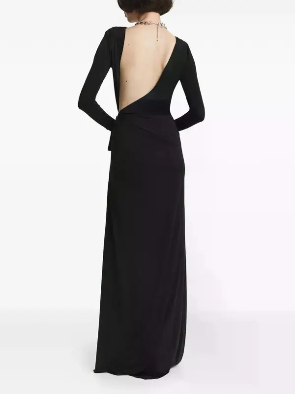 2310 STUDIO Cut-out Side-slit Maxi Dress