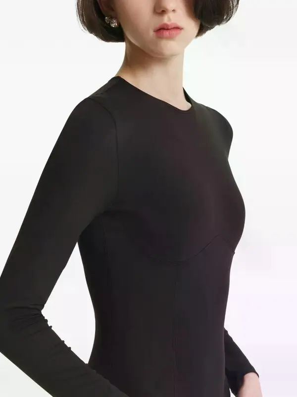 2310 STUDIO Long Sleeve Paneled Bodysuit