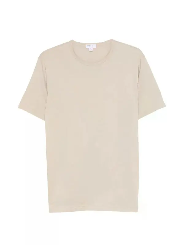 Sunspel Crew-neck Short-sleeve T-shirt - Neutrals