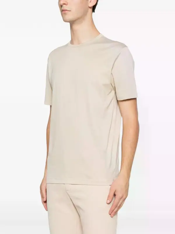 Sunspel Crew-neck Short-sleeve T-shirt - Neutrals