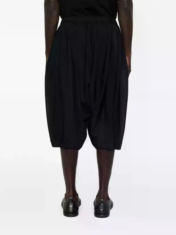 Comme Des Garçons Elasticated Waistband Drop-crotch Trousers