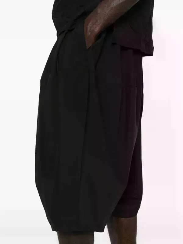 Comme Des Garçons Elasticated Waistband Drop-crotch Trousers