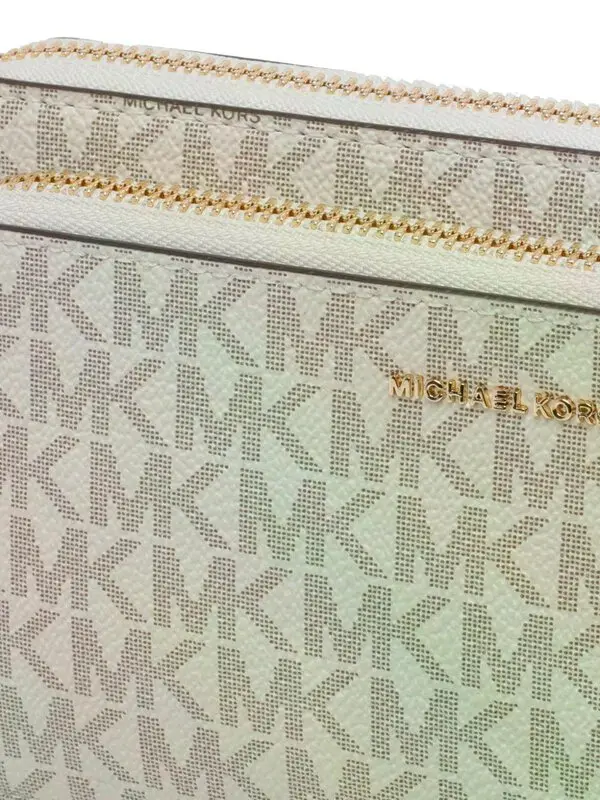 Michael Kors Jet Set Logo Print Cross Body Bag - Neutrals
