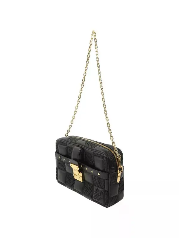 LOUIS VUITTON Padded Damier Crossbody Bag - Black