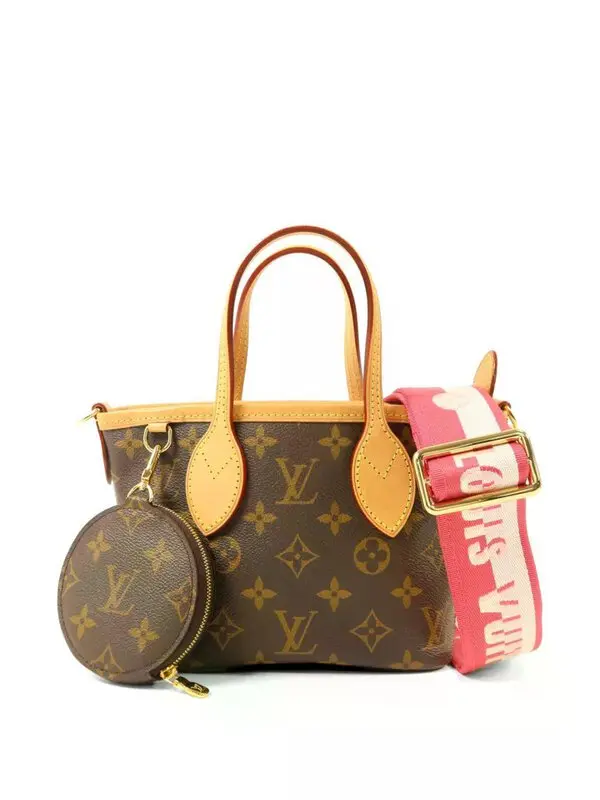 LOUIS VUITTON Monogram Canvas Tote Bag With Detachable Pouch - Brown