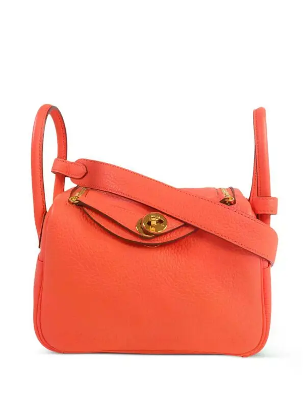 Hermès Mini Lindy Shoulder Bag - Orange