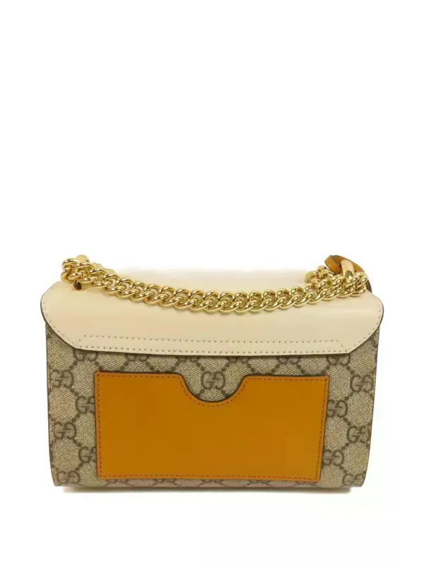 Gucci Padlock Gg Supreme Canvas Crossbody Bag - Neutrals