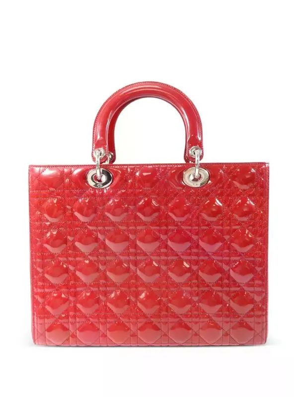 Dior Lady Tote Bag - Red
