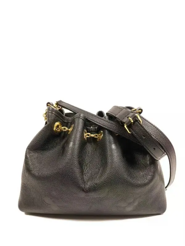 LOUIS VUITTON Bundle Monogram Empreinte Bucket Bag - Black