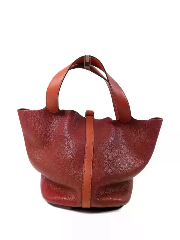 Hermès Gm Picotin Leather Tote Bag - Red