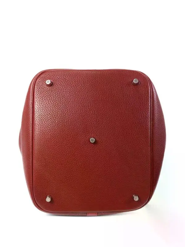 Hermès Gm Picotin Leather Tote Bag - Red