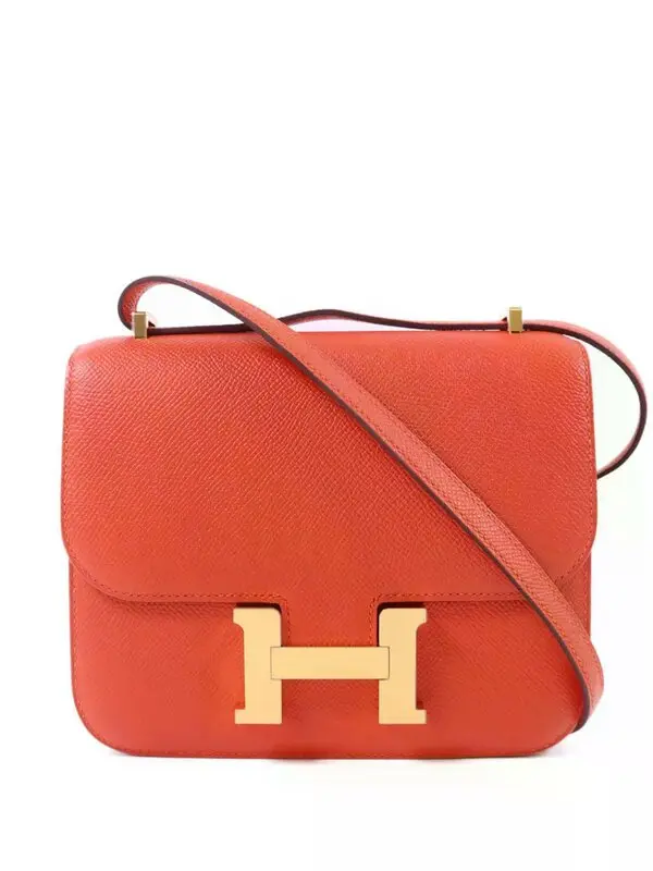 Hermès Mini Constance Shoulder Bag - Orange