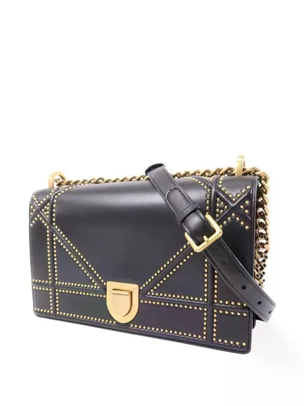 Dior Diorama Studded Shoulder Bag