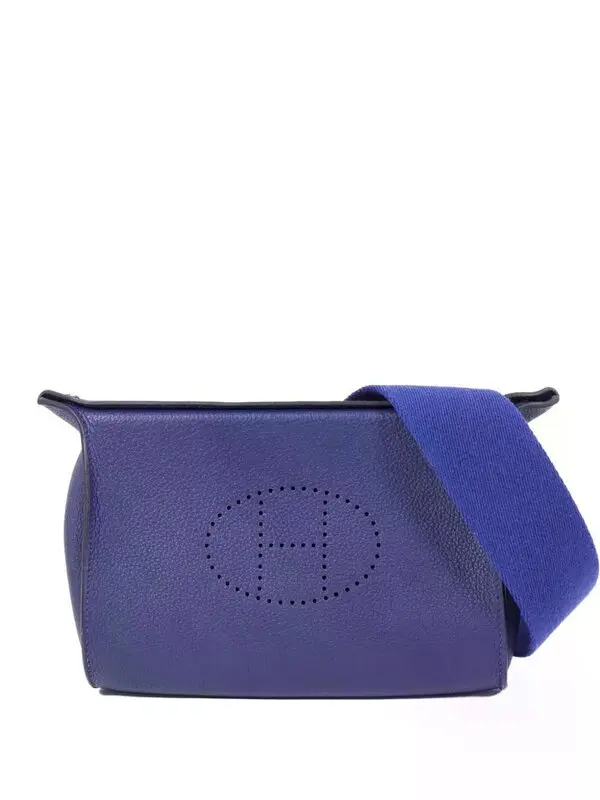 Hermès Videpoches Togo-leather Crossbody Bag - Blue