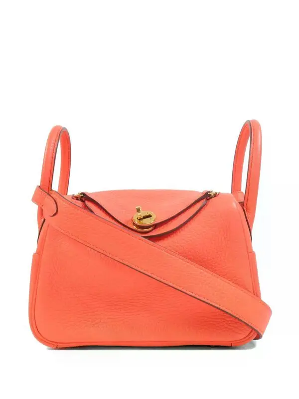 Hermès Mini Lindy Tote Bag - Orange