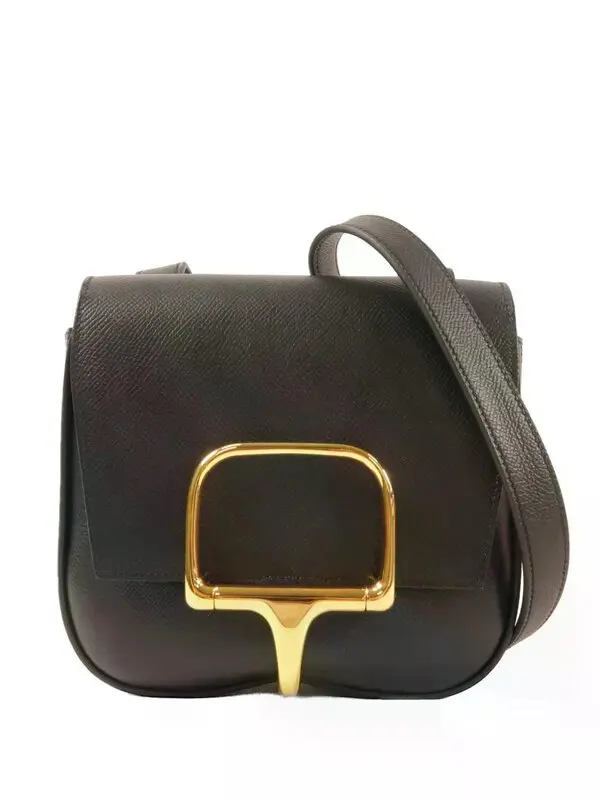 Hermès 2022 Della Epsom Cross Body Bag - Black